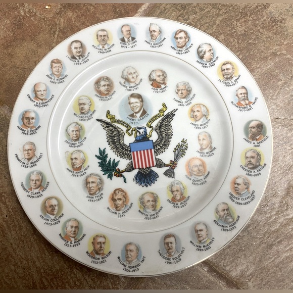Wall Decor | Vtg 20 Yrs Of Presidents Collector Plate Jimmy Carter 10 ...